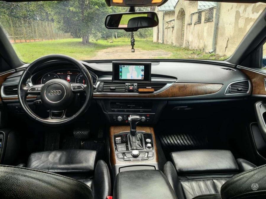 Black Audi A6 2014 in Vilnius, with an engine capacity of 1.97 L and mileage of 17 thousand km for 11500 €, photo 16 on AUTOMOTO.COM.LV