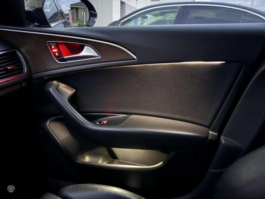 Black Audi A6 2014 in Vilnius, with an engine capacity of 1.97 L and mileage of 17 thousand km for 11500 €, photo 25 on AUTOMOTO.COM.LV