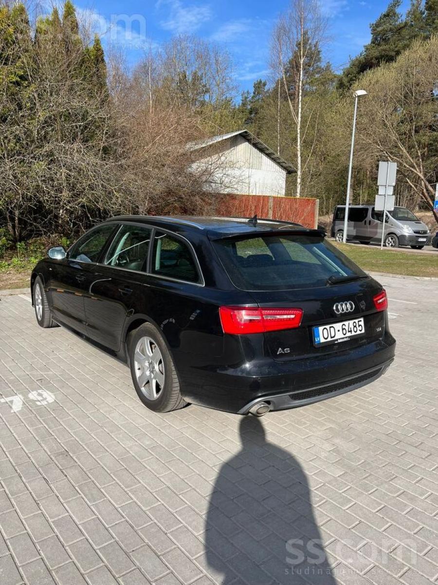 Black Audi A6 2014 in Riga, with an engine capacity of 3.00 L and mileage of 348 thousand km for 7190 €, photo 6 on AUTOMOTO.COM.LV