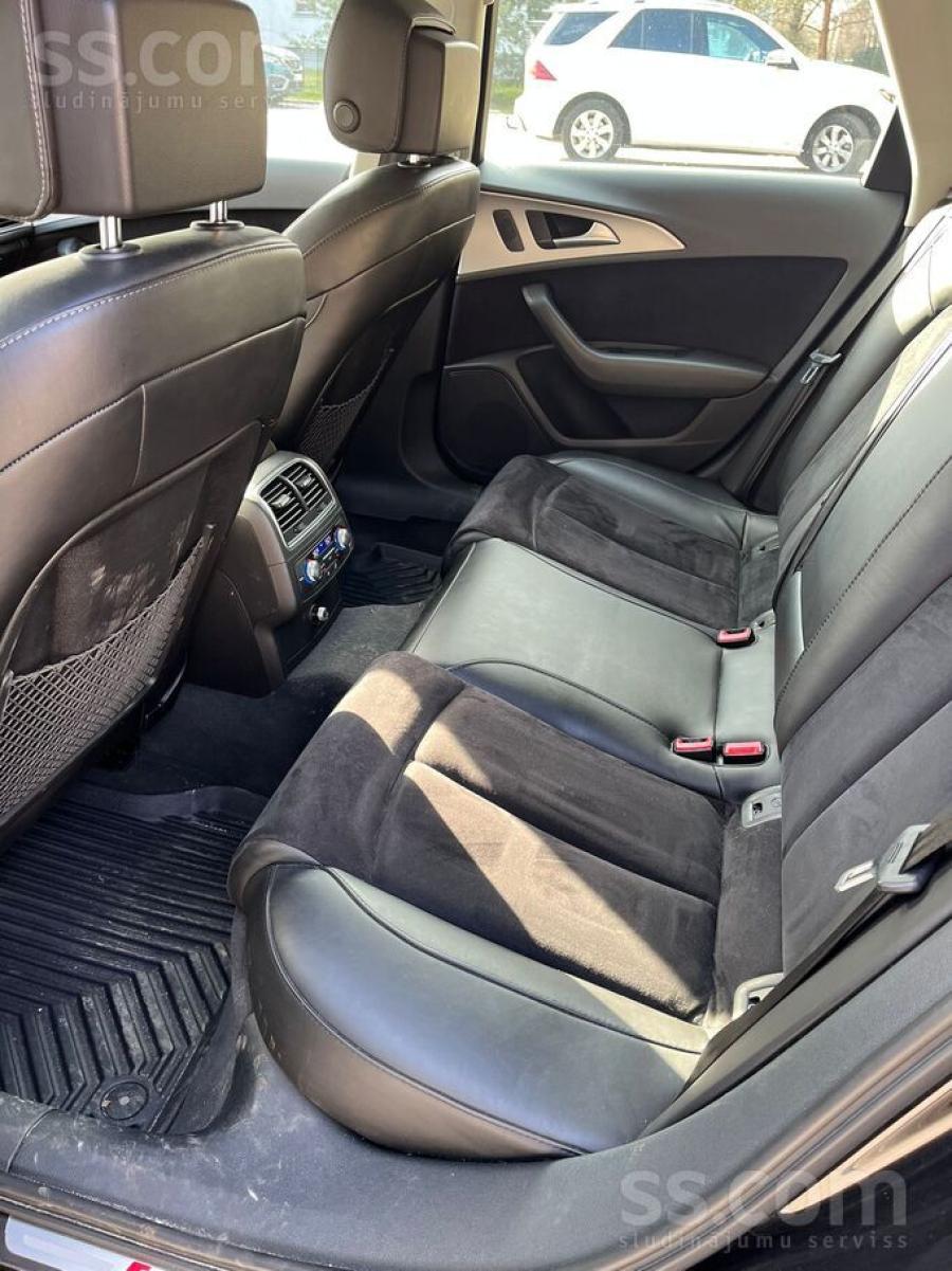 Black Audi A6 2014 in Riga, with an engine capacity of 3.00 L and mileage of 348 thousand km for 7190 €, photo 9 on AUTOMOTO.COM.LV