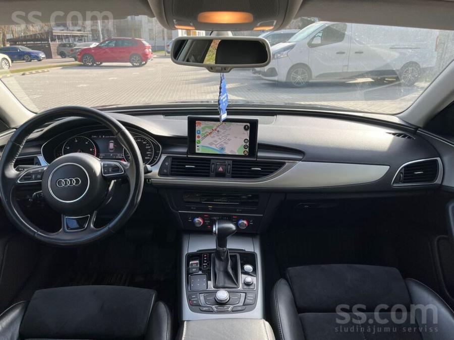 Black Audi A6 2014 in Riga, with an engine capacity of 3.00 L and mileage of 348 thousand km for 7190 €, photo 11 on AUTOMOTO.COM.LV