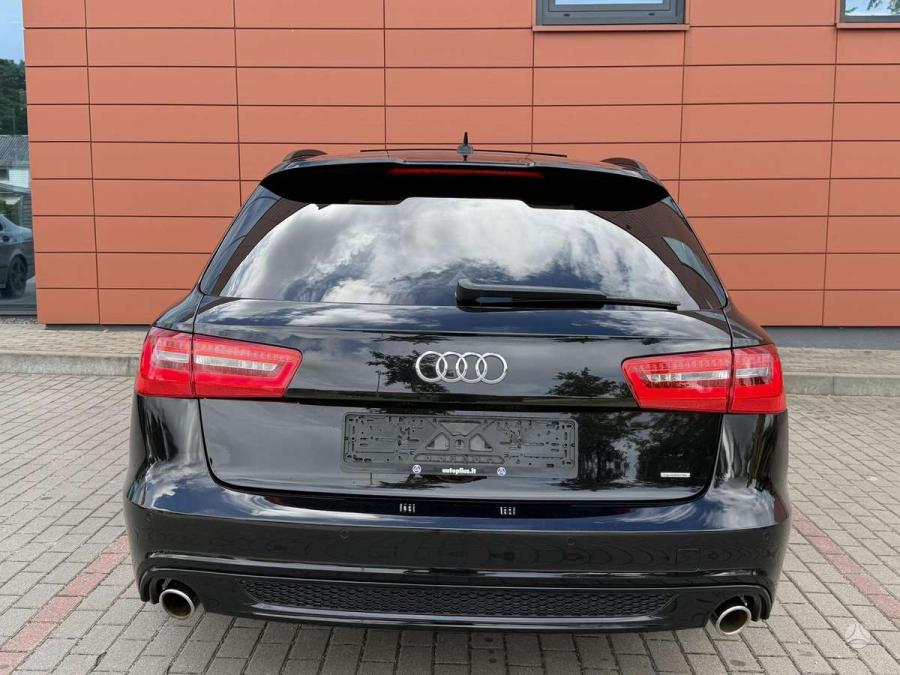 Black Audi A6 2014 in Utena, with an engine capacity of 2.97 L and mileage of 254 thousand km for 14750 €, photo 13 on AUTOMOTO.COM.LV
