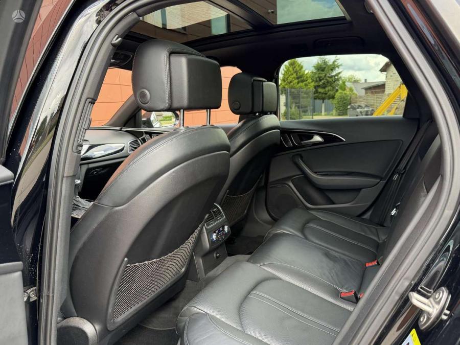 Black Audi A6 2014 in Utena, with an engine capacity of 2.97 L and mileage of 254 thousand km for 14750 €, photo 30 on AUTOMOTO.COM.LV