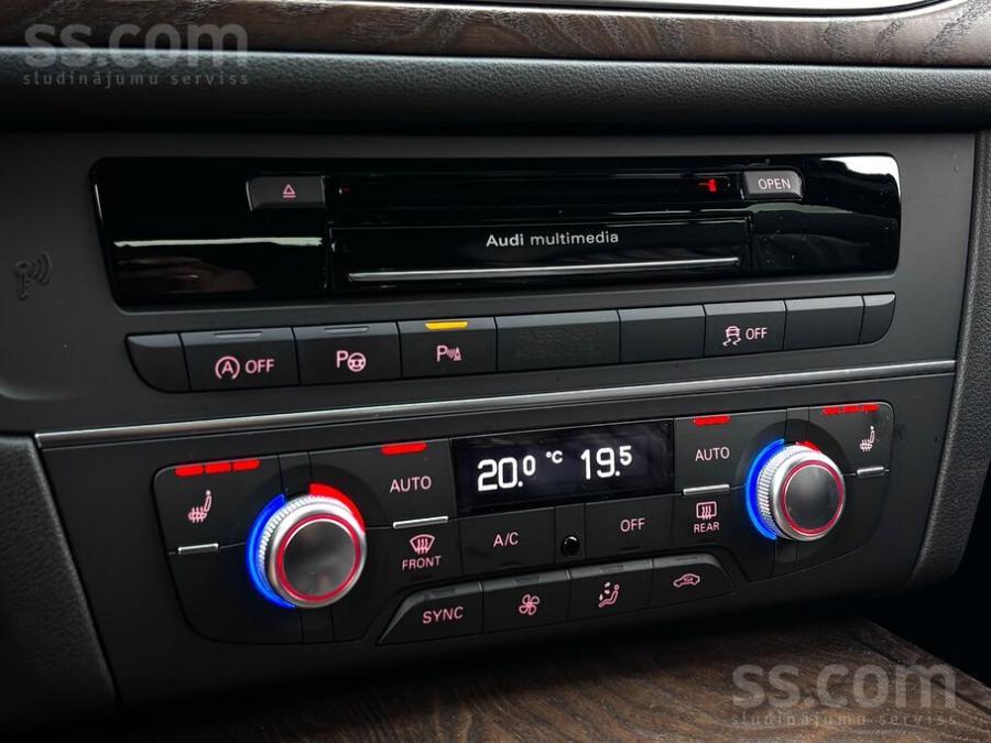 Черный Ауди А6 2014 в Рига, объемом двигателя 3.00 л и пробегом 296 тыс. км за 12700 €, фото 26 на AUTOMOTO.COM.LV