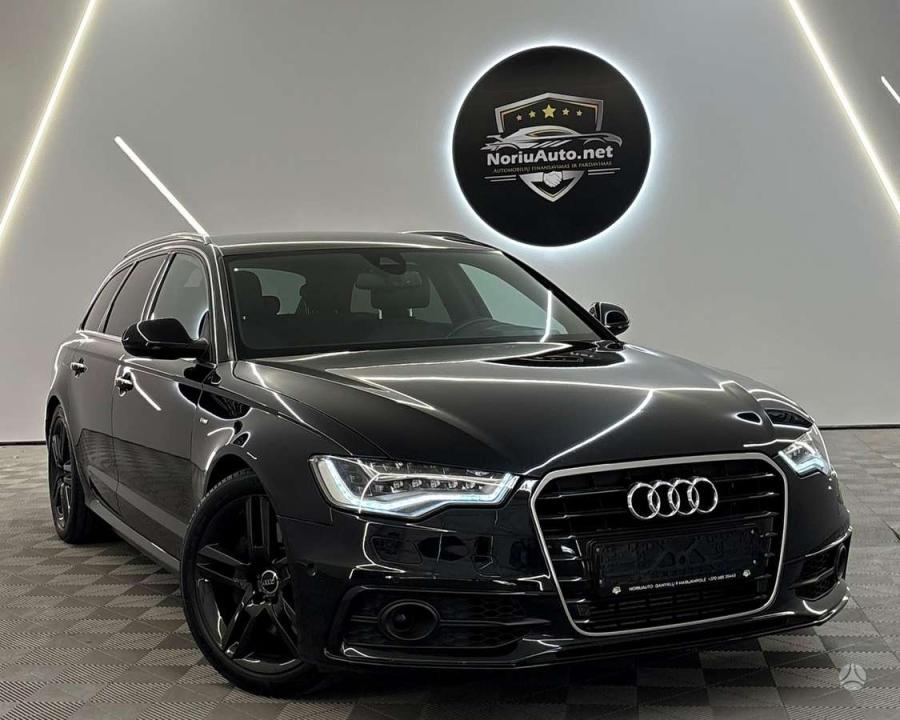 Melns Audi A6 2014 Marijampole, ar dzinēja tilpumu 2.97 L un nobraukumu 264 tūkst. km par 11650 €, foto 1 vietnē AUTOMOTO.COM.LV