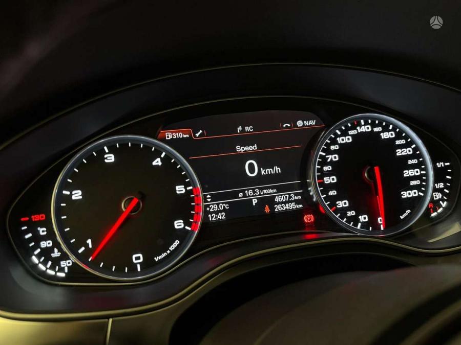 Melns Audi A6 2014 Marijampole, ar dzinēja tilpumu 2.97 L un nobraukumu 264 tūkst. km par 11650 €, foto 13 vietnē AUTOMOTO.COM.LV