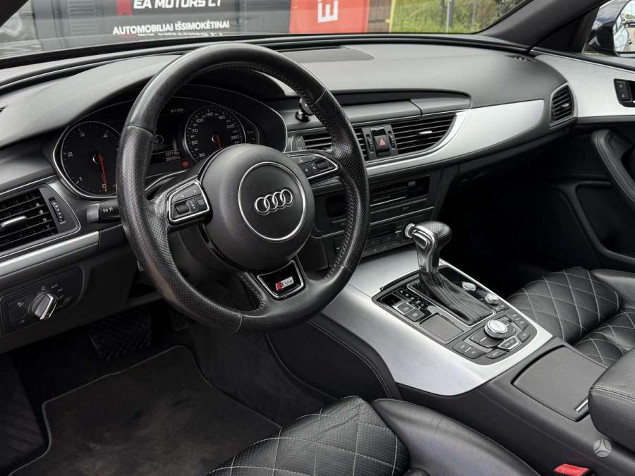 Melns Audi A6 2014 Viļņa, ar dzinēja tilpumu 1.97 L un nobraukumu 270 tūkst. km par 10400 €, foto 12 vietnē AUTOMOTO.COM.LV