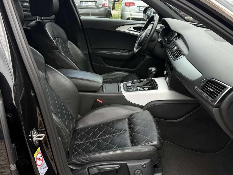 Melns Audi A6 2014 Viļņa, ar dzinēja tilpumu 1.97 L un nobraukumu 270 tūkst. km par 10400 €, foto 15 vietnē AUTOMOTO.COM.LV