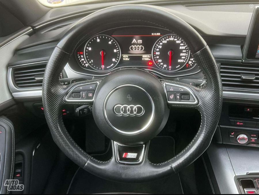 Black Audi A6 2014 in Kaunas, with an engine capacity of 3.00 L and mileage of 177 thousand km for 12900 €, photo 19 on AUTOMOTO.COM.LV