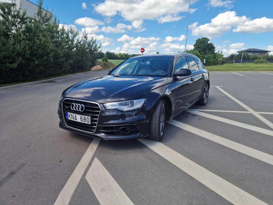 Melns Audi A6 2014 Viļņa, ar dzinēja tilpumu 2.97 L un nobraukumu 284 tūkst. km par 9400 €, foto 1 vietnē AUTOMOTO.COM.LV