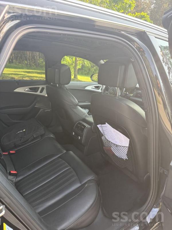 Black Audi A6 2014 in Jurmala, with an engine capacity of 3.00 L and mileage of 300 thousand km for 13750 €, photo 7 on AUTOMOTO.COM.LV
