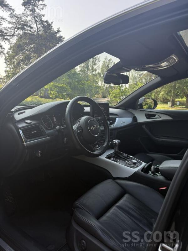 Black Audi A6 2014 in Jurmala, with an engine capacity of 3.00 L and mileage of 300 thousand km for 13750 €, photo 9 on AUTOMOTO.COM.LV