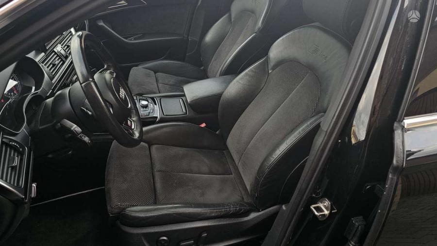 Black Audi A6 2014 in Panevezys, with an engine capacity of 2.97 L and mileage of 327 thousand km for 10999 €, photo 11 on AUTOMOTO.COM.LV