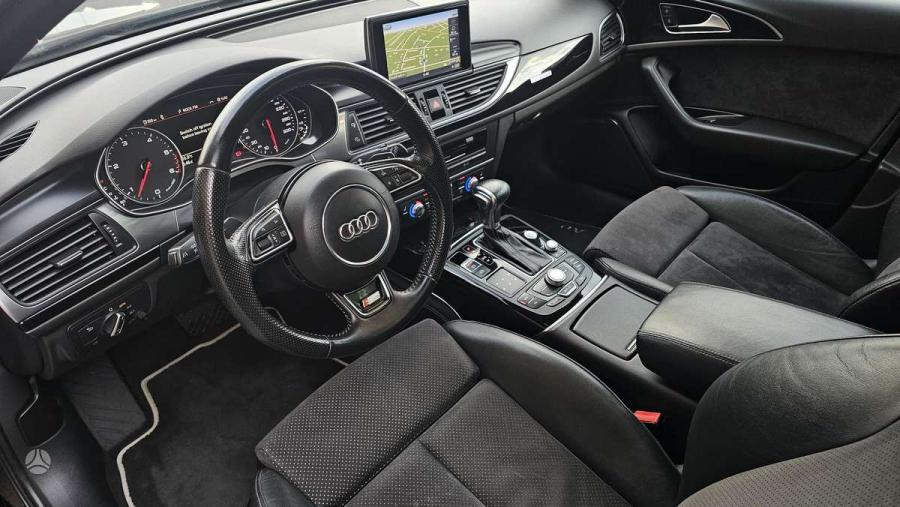 Black Audi A6 2014 in Panevezys, with an engine capacity of 2.97 L and mileage of 327 thousand km for 10999 €, photo 12 on AUTOMOTO.COM.LV