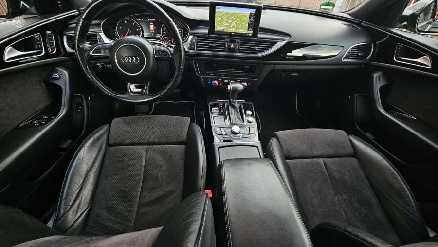 Black Audi A6 2014 in Panevezys, with an engine capacity of 2.97 L and mileage of 327 thousand km for 10999 €, photo 15 on AUTOMOTO.COM.LV