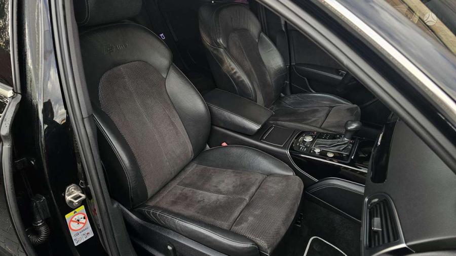 Black Audi A6 2014 in Panevezys, with an engine capacity of 2.97 L and mileage of 327 thousand km for 10999 €, photo 19 on AUTOMOTO.COM.LV