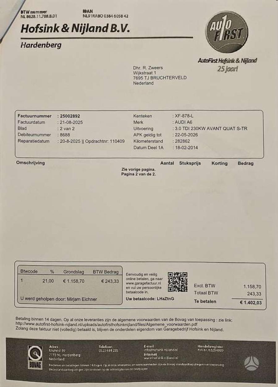 Black Audi A6 2014 in Panevezys, with an engine capacity of 2.97 L and mileage of 327 thousand km for 10999 €, photo 35 on AUTOMOTO.COM.LV