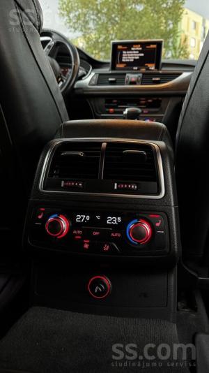 Black Audi A6 2014 in Riga, with an engine capacity of 3.00 L and mileage of 334 thousand km for 12200 €, photo 7 on AUTOMOTO.COM.LV