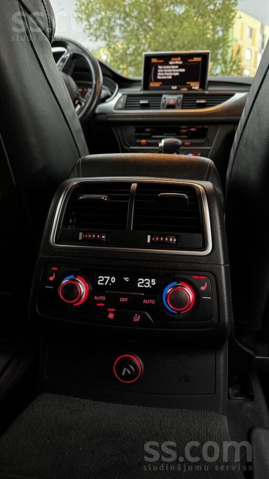Black Audi A6 2014 in Riga, with an engine capacity of 3.00 L and mileage of 334 thousand km for 12200 €, photo 7 on AUTOMOTO.COM.LV
