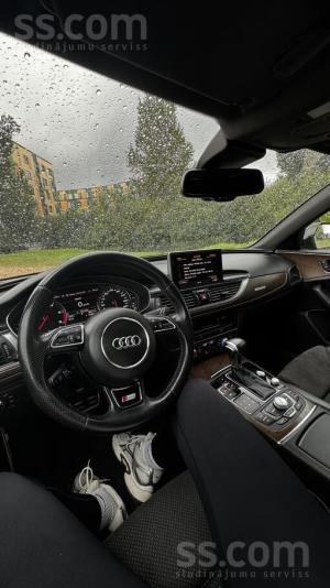 Black Audi A6 2014 in Riga, with an engine capacity of 3.00 L and mileage of 334 thousand km for 12200 €, photo 11 on AUTOMOTO.COM.LV