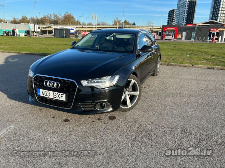 Black Audi A6 2014 in Tallinn, with an engine capacity of 3.00 L and mileage of 267 thousand km for 9500 €, photo 4 on AUTOMOTO.COM.LV