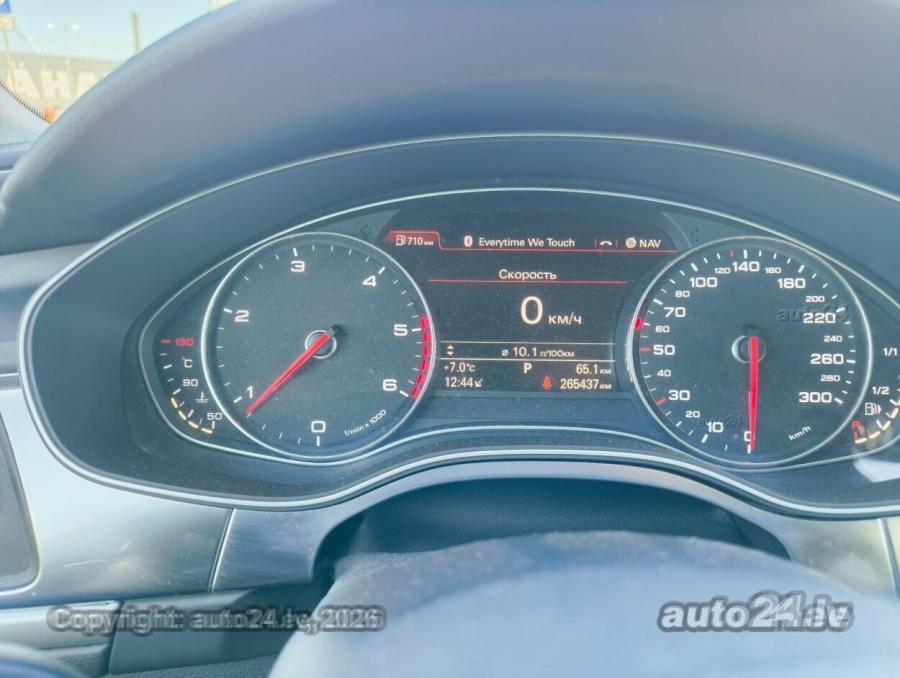 Black Audi A6 2014 in Tallinn, with an engine capacity of 3.00 L and mileage of 267 thousand km for 9500 €, photo 12 on AUTOMOTO.COM.LV