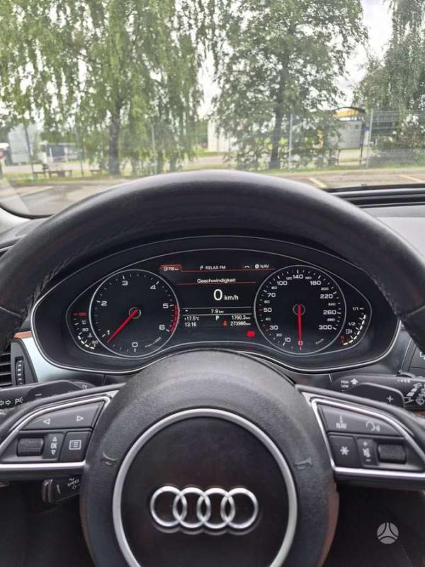 Black Audi A6 2014 in Raseiniai, with an engine capacity of 2.97 L and mileage of 274 thousand km for 12500 €, photo 9 on AUTOMOTO.COM.LV