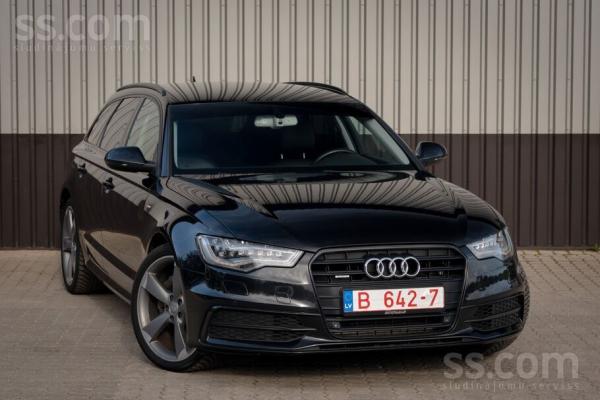 Black Audi A6 2014 in Talsi, with an engine capacity of 3.00 L and mileage of 261 thousand km for 12950 €, photo 1 on AUTOMOTO.COM.LV