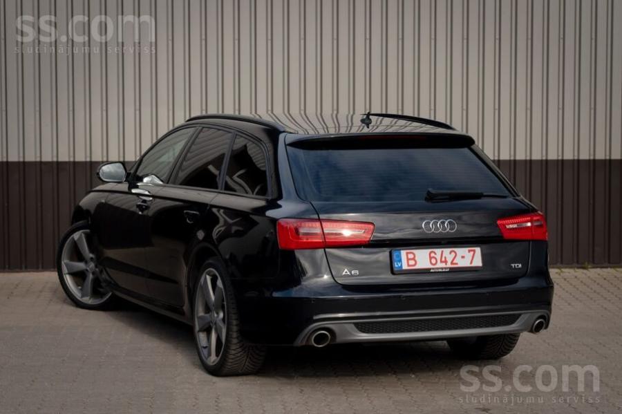 Black Audi A6 2014 in Talsi, with an engine capacity of 3.00 L and mileage of 261 thousand km for 12950 €, photo 5 on AUTOMOTO.COM.LV