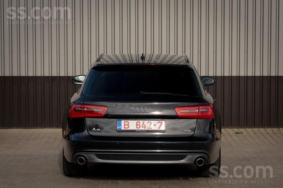 Black Audi A6 2014 in Talsi, with an engine capacity of 3.00 L and mileage of 261 thousand km for 12950 €, photo 6 on AUTOMOTO.COM.LV