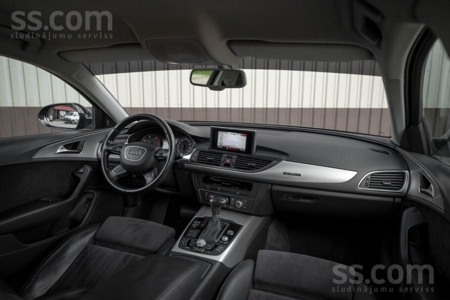 Black Audi A6 2014 in Talsi, with an engine capacity of 3.00 L and mileage of 261 thousand km for 12950 €, photo 9 on AUTOMOTO.COM.LV