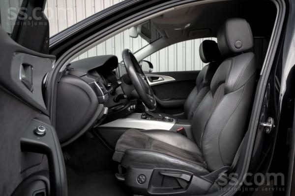 Black Audi A6 2014 in Talsi, with an engine capacity of 3.00 L and mileage of 261 thousand km for 12950 €, photo 10 on AUTOMOTO.COM.LV