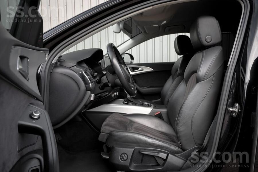 Black Audi A6 2014 in Talsi, with an engine capacity of 3.00 L and mileage of 261 thousand km for 12950 €, photo 10 on AUTOMOTO.COM.LV