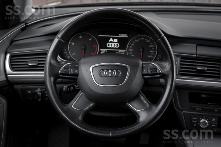 Black Audi A6 2014 in Talsi, with an engine capacity of 3.00 L and mileage of 261 thousand km for 12950 €, photo 20 on AUTOMOTO.COM.LV