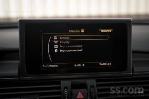 Black Audi A6 2014 in Talsi, with an engine capacity of 3.00 L and mileage of 261 thousand km for 12950 €, photo 23 on AUTOMOTO.COM.LV