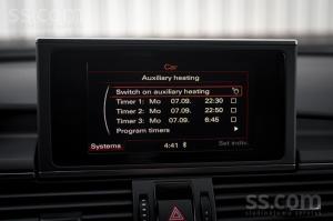 Black Audi A6 2014 in Talsi, with an engine capacity of 3.00 L and mileage of 261 thousand km for 12950 €, photo 25 on AUTOMOTO.COM.LV