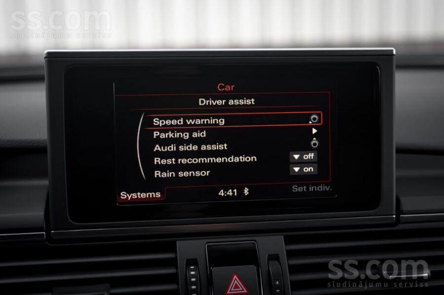 Black Audi A6 2014 in Talsi, with an engine capacity of 3.00 L and mileage of 261 thousand km for 12950 €, photo 26 on AUTOMOTO.COM.LV