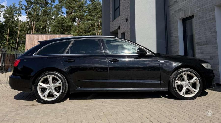 Black Audi A6 2014 in Vilnius, with an engine capacity of 1.97 L and mileage of 365 thousand km for 6900 €, photo 5 on AUTOMOTO.COM.LV