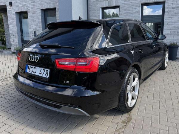 Black Audi A6 2014 in Vilnius, with an engine capacity of 1.97 L and mileage of 365 thousand km for 6900 €, photo 6 on AUTOMOTO.COM.LV