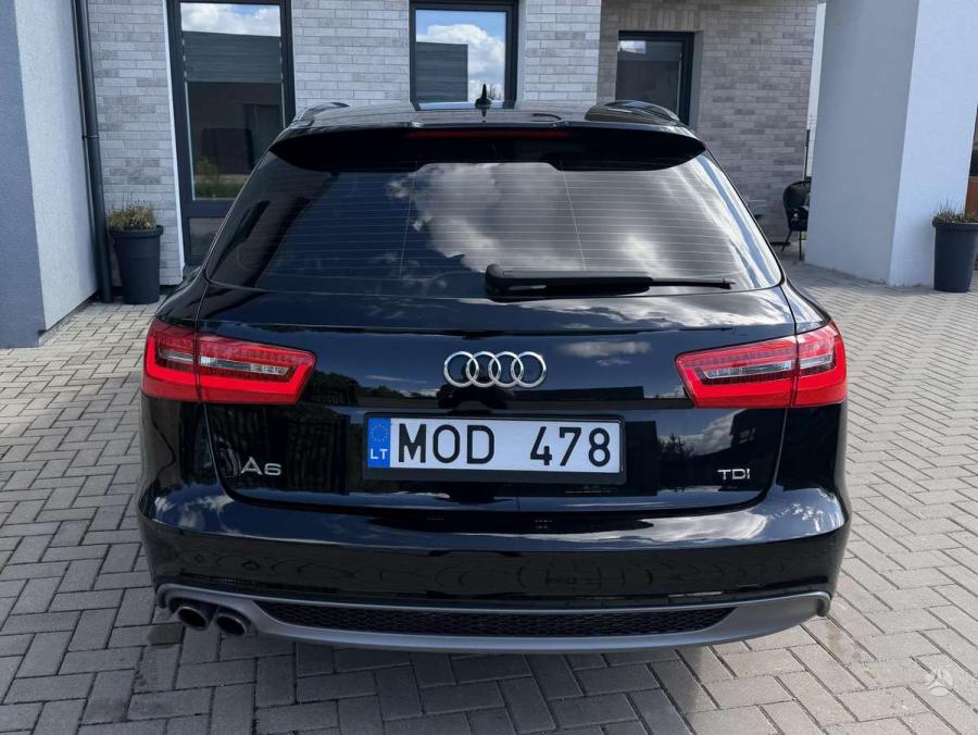 Black Audi A6 2014 in Vilnius, with an engine capacity of 1.97 L and mileage of 365 thousand km for 6900 €, photo 8 on AUTOMOTO.COM.LV