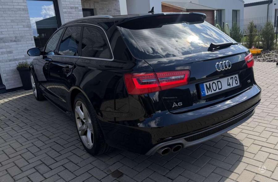 Black Audi A6 2014 in Vilnius, with an engine capacity of 1.97 L and mileage of 365 thousand km for 6900 €, photo 9 on AUTOMOTO.COM.LV