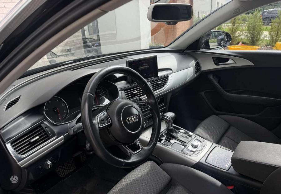 Black Audi A6 2014 in Vilnius, with an engine capacity of 1.97 L and mileage of 365 thousand km for 6900 €, photo 13 on AUTOMOTO.COM.LV