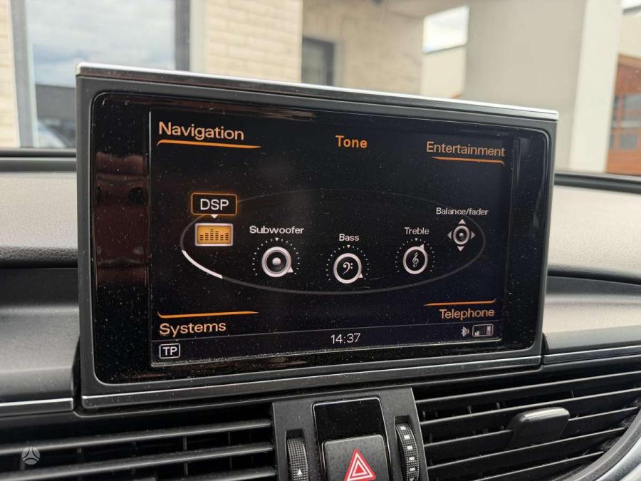 Black Audi A6 2014 in Vilnius, with an engine capacity of 1.97 L and mileage of 365 thousand km for 6900 €, photo 19 on AUTOMOTO.COM.LV