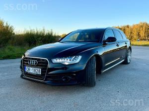 Black Audi A6 2014 in Riga, with an engine capacity of 3.00 L and mileage of 279 thousand km for 13600 €, photo  on AUTOMOTO.COM.LV