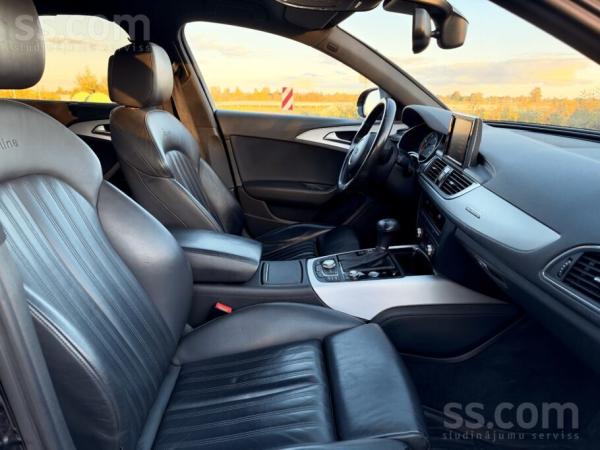 Black Audi A6 2014 in Riga, with an engine capacity of 3.00 L and mileage of 279 thousand km for 13600 €, photo 10 on AUTOMOTO.COM.LV