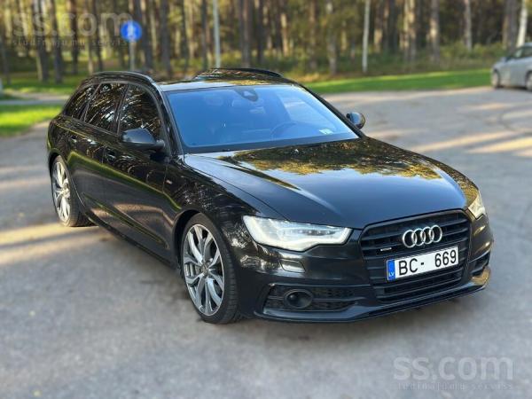 Black Audi A6 2014 in Riga, with an engine capacity of 3.00 L and mileage of 391 thousand km for 13200 €, photo 6 on AUTOMOTO.COM.LV