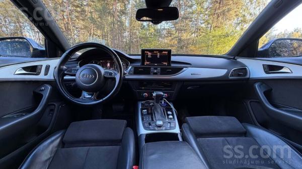 Black Audi A6 2014 in Riga, with an engine capacity of 3.00 L and mileage of 391 thousand km for 13200 €, photo 8 on AUTOMOTO.COM.LV