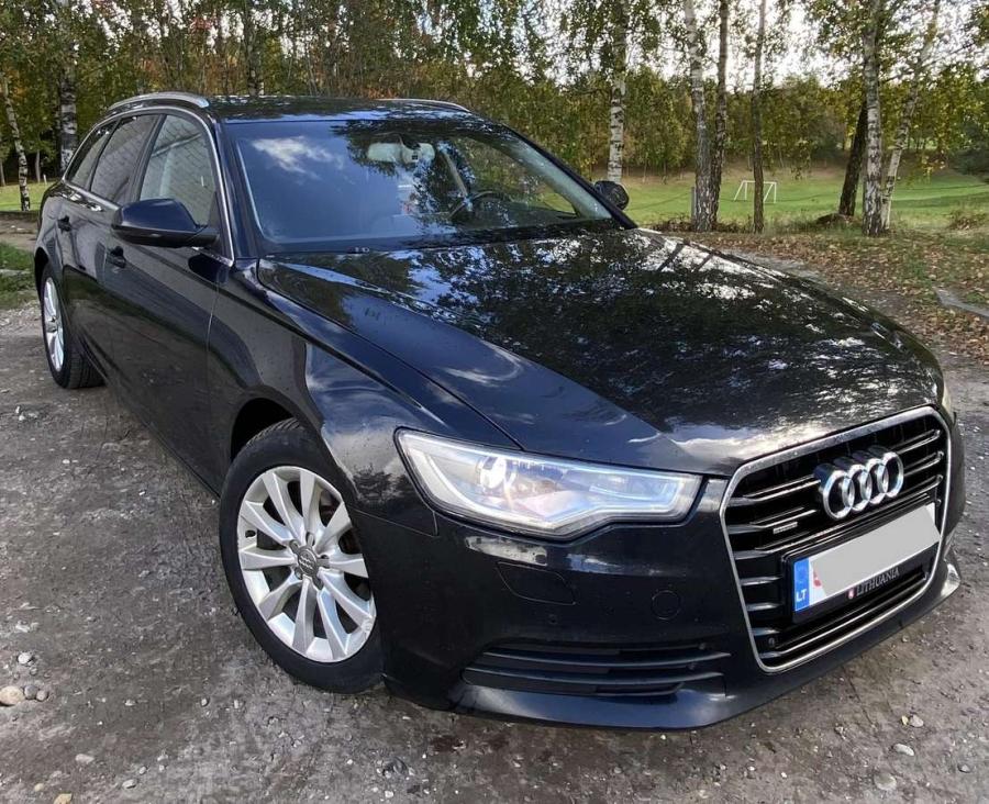 Black Audi A6 2014 in Vilnius, with an engine capacity of 2.97 L and mileage of 339 thousand km for 5899 €, photo 4 on AUTOMOTO.COM.LV