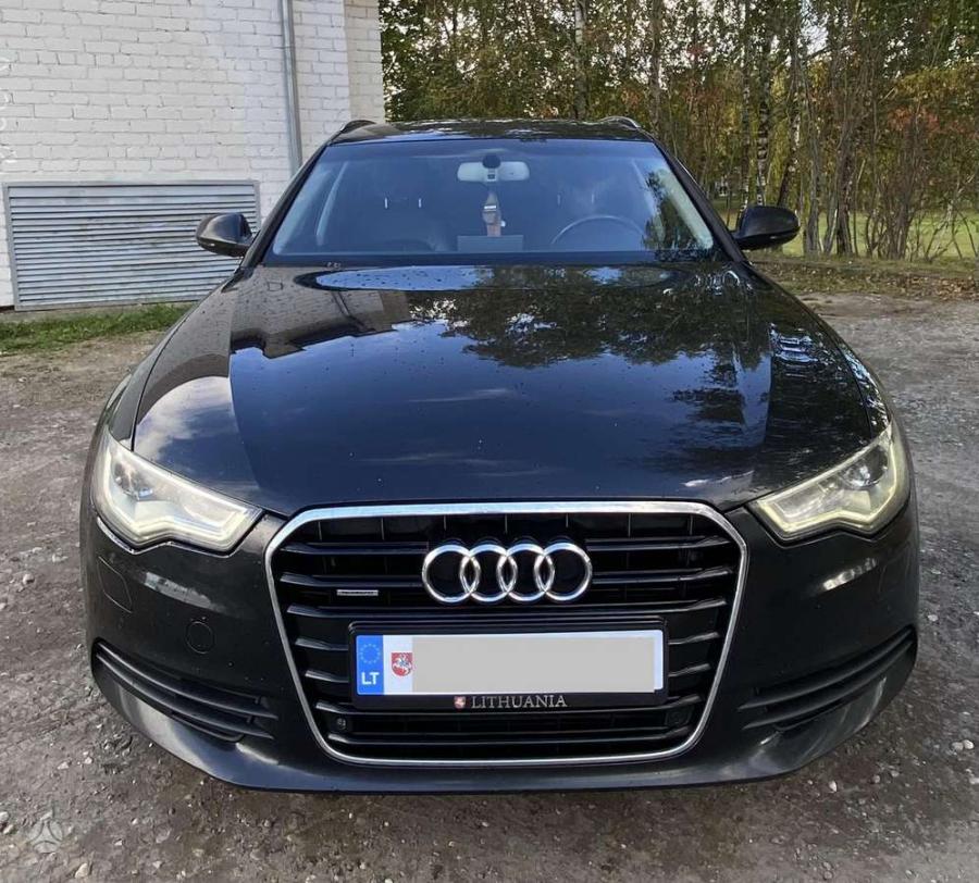 Black Audi A6 2014 in Vilnius, with an engine capacity of 2.97 L and mileage of 339 thousand km for 5899 €, photo 5 on AUTOMOTO.COM.LV