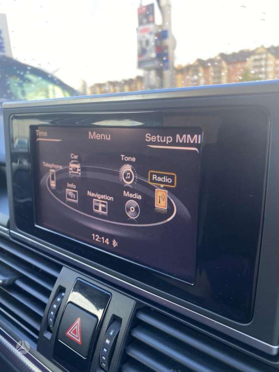 Black Audi A6 2014 in Vilnius, with an engine capacity of 2.97 L and mileage of 339 thousand km for 5899 €, photo 8 on AUTOMOTO.COM.LV